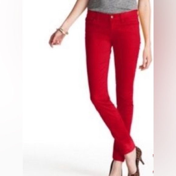 LOFT | Jeans | Loft Red Modern Skinny Jeans | Poshmark